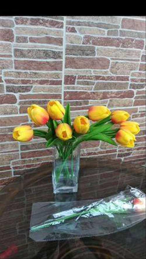 Тюльпан искусственный цветы букет