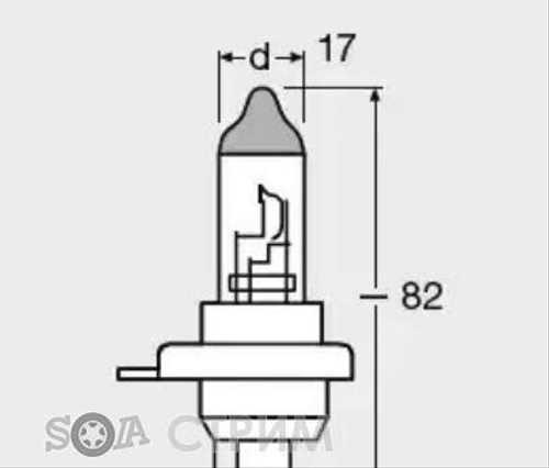 Osram 64193ULT Лампа 12V H4 60/55W P43t osram ultra life 1 шт. картон 64193ULT