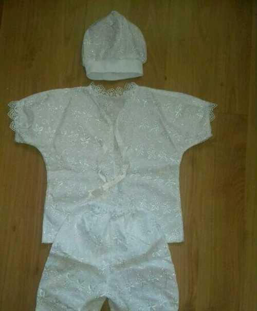 Набор одежды для крестин (крестильный комплект)