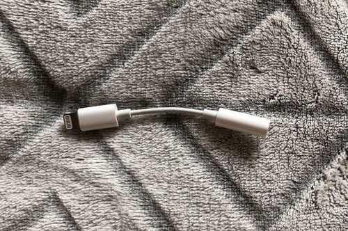 Переходник Apple Lightning-Minijack 3.5 оригинал
