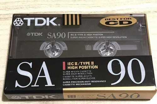 Аудиокассета TDK SA90 1991 год новая