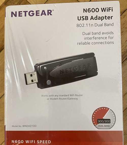 Сетевой адаптер WiFi netgear wnda3100-200PES USB