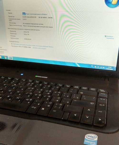 Ноутбук HP 530 на апгрейд или запчасти