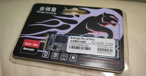 M2 nvme SSD 512Гб Kingchuxing 2280