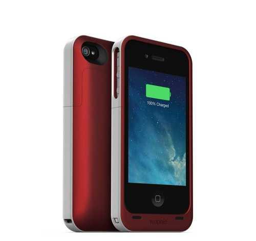 Mophie Juice Pack Air красный для iPhone 4/4S