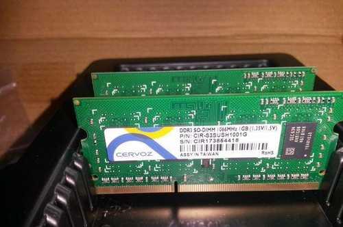 Модуль памяти cervoz DDR3 sodimm Unbuffered CIR-S3