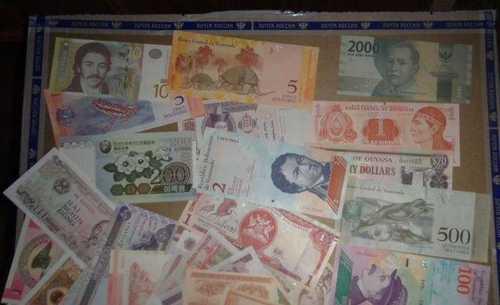 100 банкнот 35 стран Мира