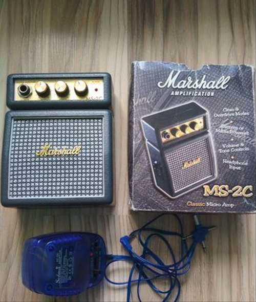 Гитарный комбик marshall MS-2C + адаптер Санкт-Петербург | Festima.Ru ...