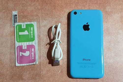 iPhone 5C (синий, отл. состояние)