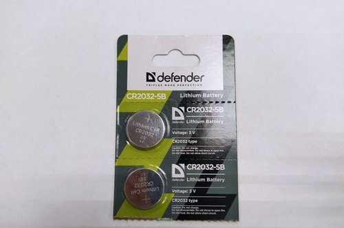 Батарейка литиевая Defender CR2032-5B 1 шт