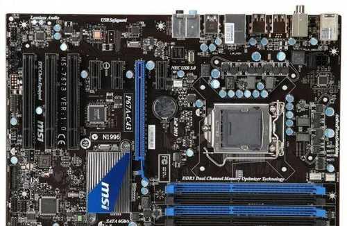 Материнка MSI socket 1155 (p67a-c43) +проц i7 2600