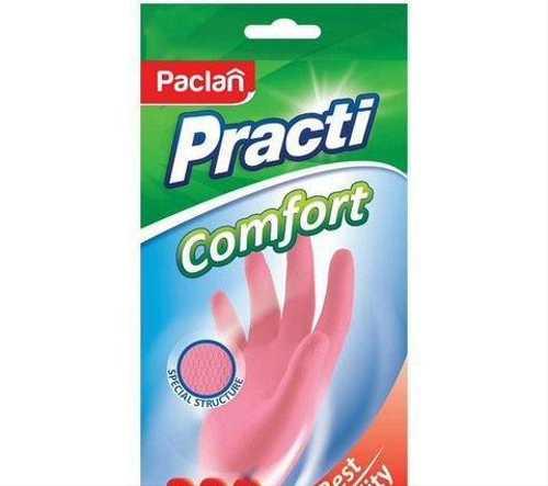 Перчатки резиновые Paclan "Practi Comfort", размер M