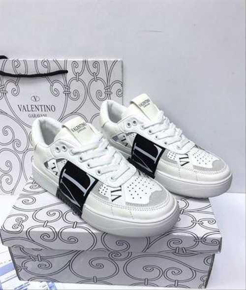 Кеды белые Valentino люкс качество новые