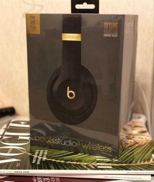 Беспроводные наушники beats studio3 midnight black