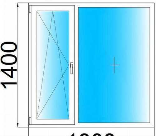 Окно пластиковое 1300х1400 | Festima.Ru – частные объявления
