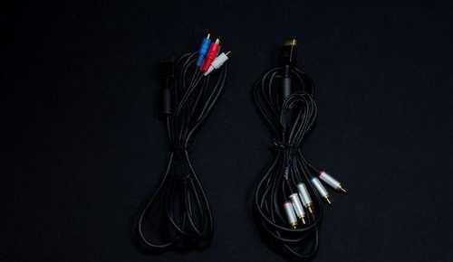 PS2/PS3 Оригинальные компонентные кабели