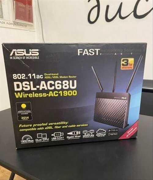 Роутер asus DSL-AC68U 1900 Мбит/с