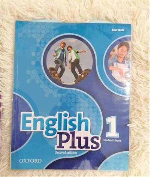 Учебник english plus 1+рабочая тетрадь б/у