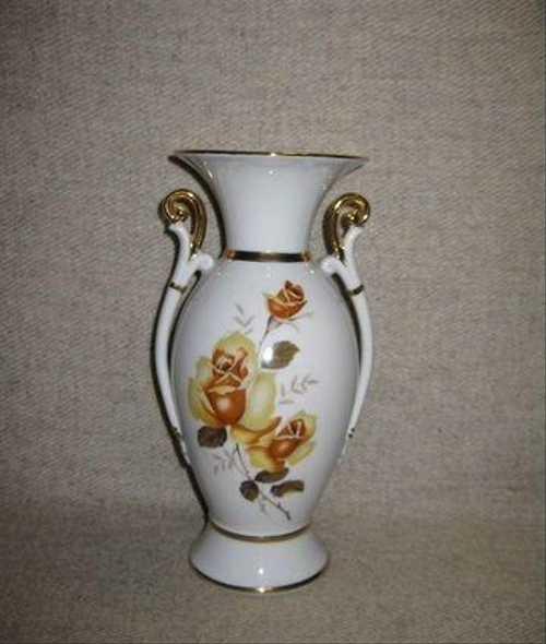 Фарфоровая ваза Роза амфора фарфор лоз СССР
