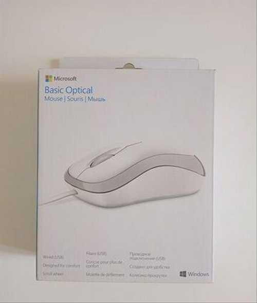 Мышь проводная Microsoft Basic Optical