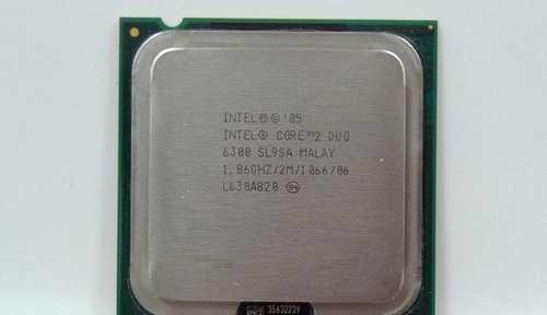 Процессор s775 Intel Core 2 Duo E6300 (2x1866MHz)