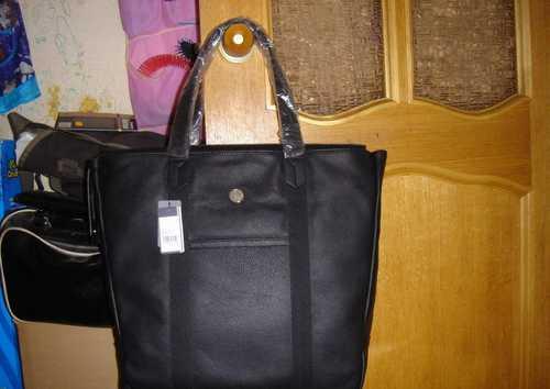 Сумка Fred Perry Leather Shopper женская, трапеция