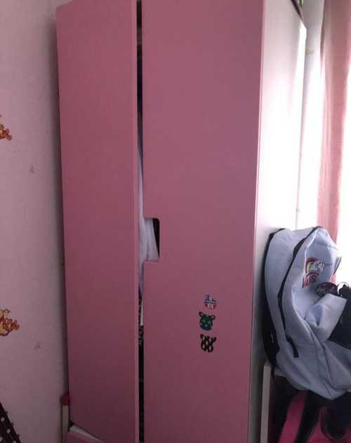 Шкаф IKEA stuva розовый