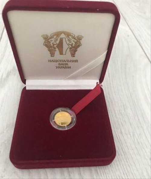 Монета 2 гривны золотая коллекционная