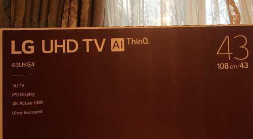 Новый телевизор LG Ultra HD TV 43UK6450 PLS