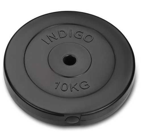 Диск пластиковый Indigo IN123 черный d26 мм 10 кг