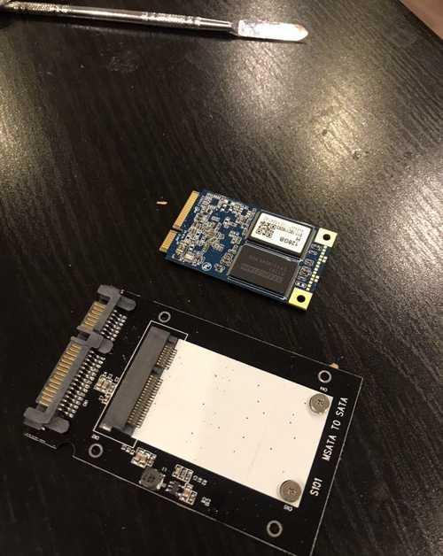 Переходник msata to SATA sata3 ssd128