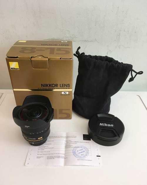 Nikon AF-S fisheye nikkor 8-15mm f/3.5-4.5E ED