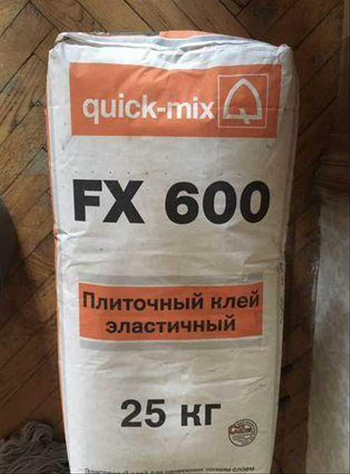 Плиточный клей quick mix FX 600