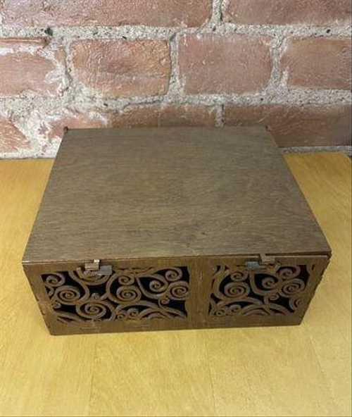 Подарочная деревянная коробка. Поднесу к метро