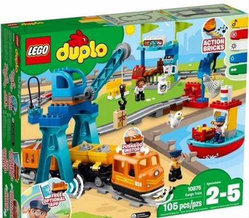 Lego Duplo 10875 Грузовой поезд новый