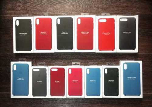 Чехол кожаный iPhone 7/8/plus/x/max/xr/11