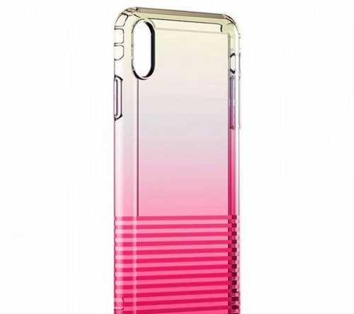 Чехол-накладка iP XR Baseus Colorful Pink