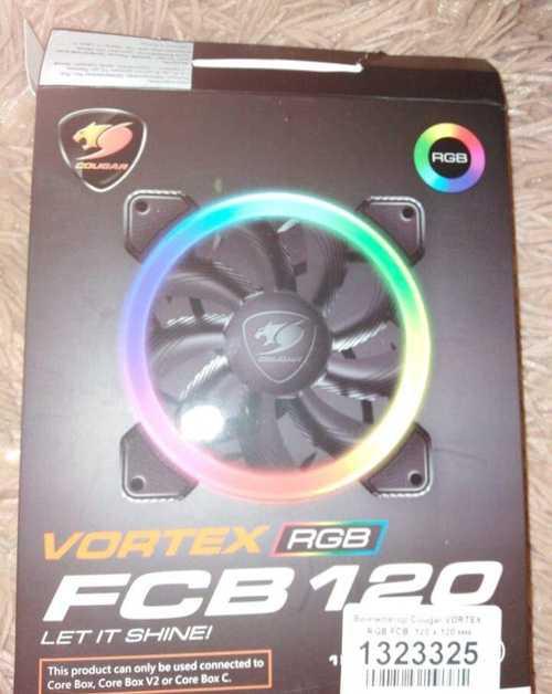 Вентилятор Cougar Vortex RGB FCB, 120x120 Кулер дл