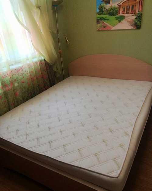Кровать двухспальная с матрацем пр. Италия