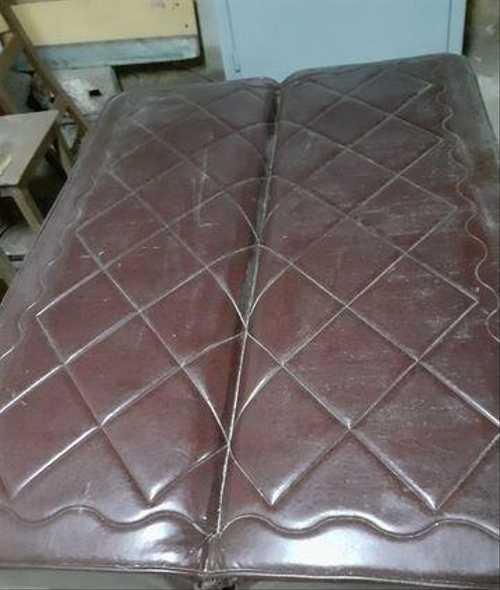 Кожаный диван раскладной бу