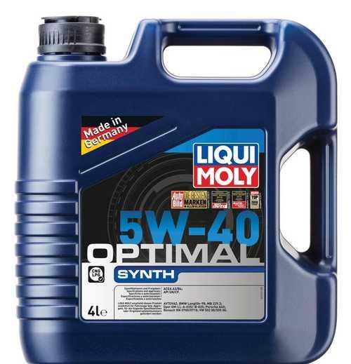 Моторное масло Liqui Moly 5W40 optimal