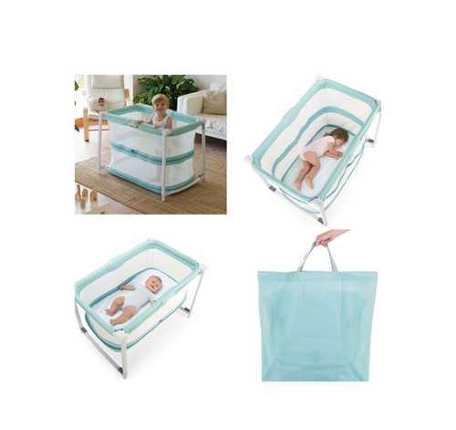 Колыбель Chicco Кроватка-манеж ZIP & GO Aquarelle
