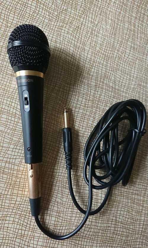 Микрофон Thomson M152 чёрный для караоке и пения