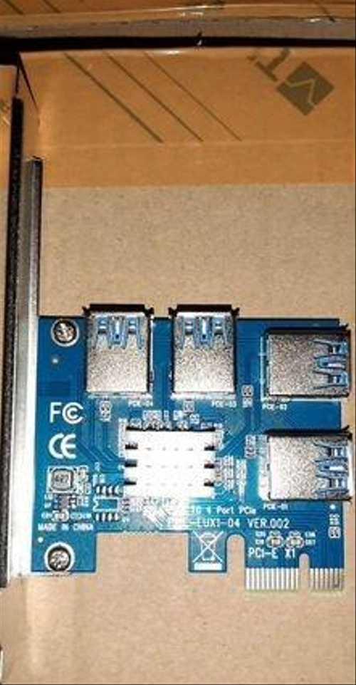 Адаптер-разветвитель pci-e на 4 х USB3.0 порта