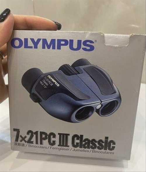 Бинокль olympus 7*21 PC III Classic новый полный к