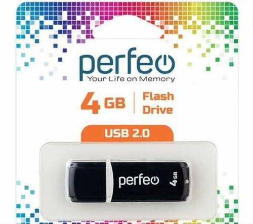 Флешка USB 4GB 2.0 Perfeo C02 Black