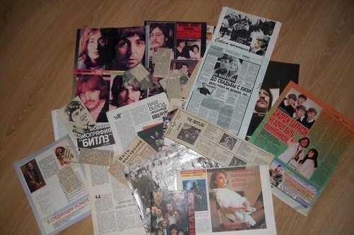Фото,вырезки из газет,журналов (The Beatles),книги