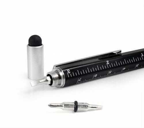 Ручка-мульти инструмент :отвертка уровень линейка