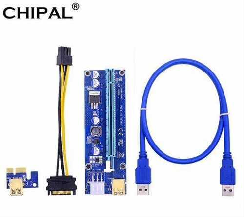 Райзер pci-e VER 009S 6pin Новый