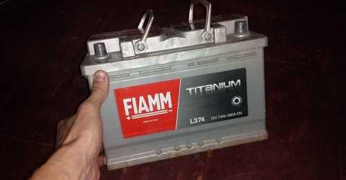 Аккумулятор 74ah 680a fiamm как новый